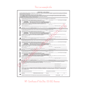 How To Sign Your Montana Vehicle Title - Goodwill Car Donation