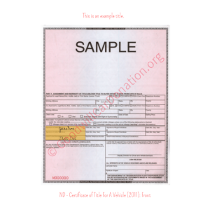 How To Sign Your North Dakota Vehicle Title - Goodwill Car Donation