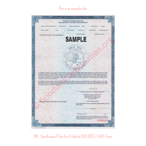 How To Sign Your North Dakota Vehicle Title - Goodwill Car Donation