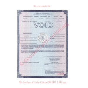 How To Sign Your North Dakota Vehicle Title - Goodwill Car Donation