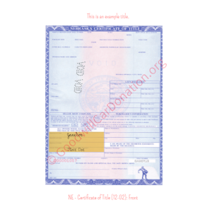 How To Sign Your Nebraska Vehicle Title - Goodwill Car Donation