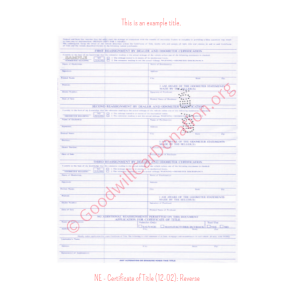 How To Sign Your Nebraska Vehicle Title - Goodwill Car Donation