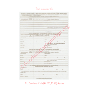 How To Sign Your Nebraska Vehicle Title - Goodwill Car Donation