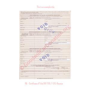 How To Sign Your Nebraska Vehicle Title - Goodwill Car Donation