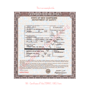 How To Sign Your New Hampshire Vehicle Title - Goodwill Car Donation