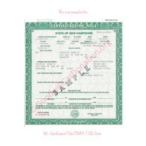 How To Sign Your New Hampshire Vehicle Title - Goodwill Car Donation