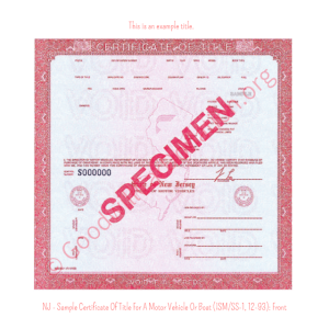 How To Sign Your New Jersey Title - Goodwill Car Donation