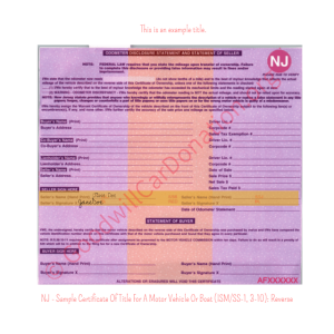 How To Sign Your New Jersey Title - Goodwill Car Donation