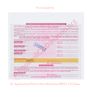 How To Sign Your New Jersey Title - Goodwill Car Donation