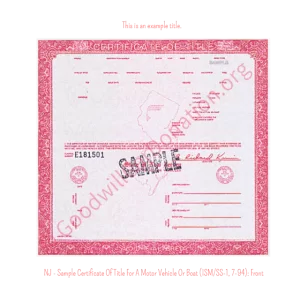 How To Sign Your New Jersey Title - Goodwill Car Donation