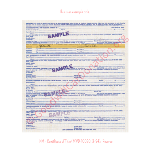 How To Sign Your New Mexico Vehicle Title - Goodwill Car Donation