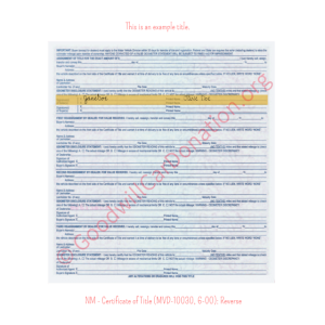 How To Sign Your New Mexico Vehicle Title - Goodwill Car Donation