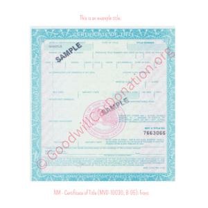 How To Sign Your New Mexico Vehicle Title - Goodwill Car Donation