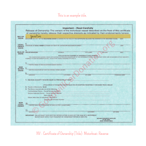 How To Sign Your Nevada Vehicle Title - Goodwill Car Donation