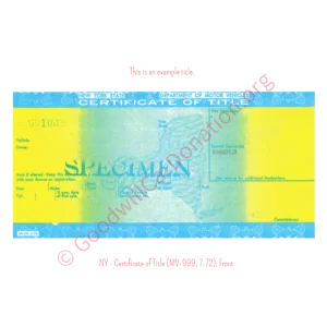 How To Sign Your New York Vehicle Title - Goodwill Car Donation