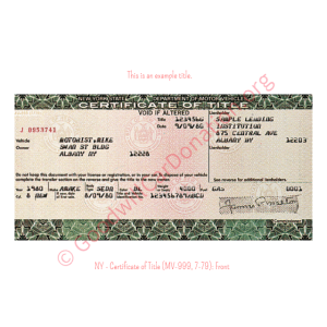 How To Sign Your New York Vehicle Title - Goodwill Car Donation