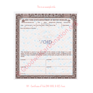 How To Sign Your New York Vehicle Title - Goodwill Car Donation