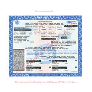 How To Sign Your New York Vehicle Title - Goodwill Car Donation