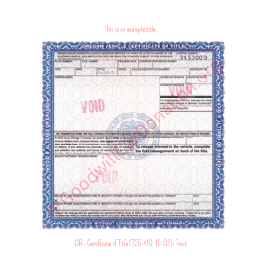 How To Sign Your Oregon Vehicle Title - Goodwill Car Donation