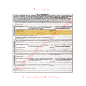 How To Sign Your Oregon Vehicle Title - Goodwill Car Donation