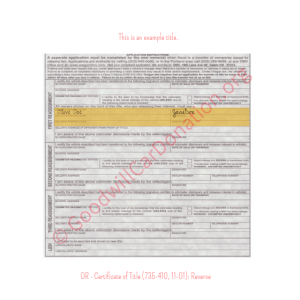 How To Sign Your Oregon Vehicle Title - Goodwill Car Donation