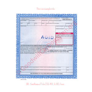 How To Sign Your Oregon Vehicle Title - Goodwill Car Donation