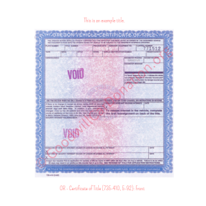 How To Sign Your Oregon Vehicle Title - Goodwill Car Donation