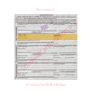 How To Sign Your Oregon Vehicle Title - Goodwill Car Donation