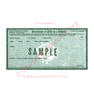 How To Sign Your Oregon Vehicle Title - Goodwill Car Donation