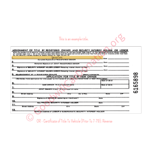 How To Sign Your Oregon Vehicle Title - Goodwill Car Donation