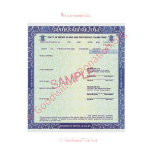 How To Sign Your Rhode Island Vehicle Title - Goodwill Car Donation