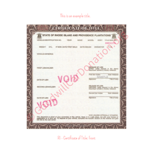How To Sign Your Rhode Island Vehicle Title - Goodwill Car Donation