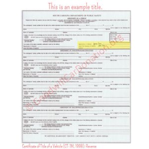 How To Sign Your Vehicle Title in South Carolina | GCD