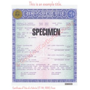 How To Sign Your Vehicle Title in South Carolina | GCD