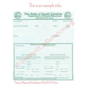 How To Sign Your Vehicle Title in South Carolina | GCD