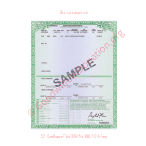 How To Sign Your South Dakota Vehicle Title - Goodwill Car Donation