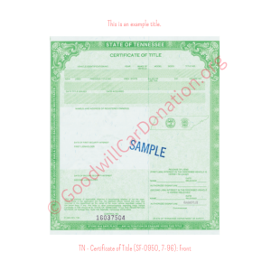 Here's How To Sign Your Tennessee Vehicle Title | Goodwill