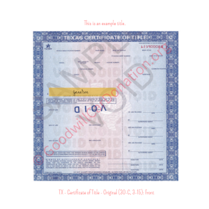 How To Sign Your Vehicle Title in Texas | Goodwill Car Donation