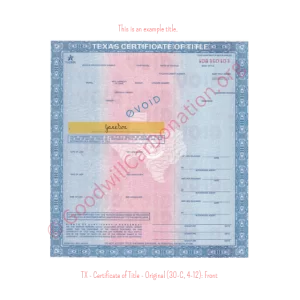 How To Sign Your Vehicle Title in Texas | Goodwill Car Donation