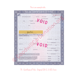 How To Sign Your Vehicle Title in Texas | Goodwill Car Donation