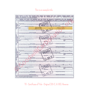 How To Sign Your Vehicle Title in Texas | Goodwill Car Donation