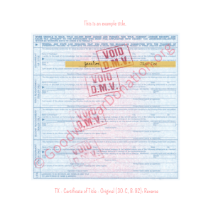 How To Sign Your Vehicle Title in Texas | Goodwill Car Donation