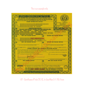 How To Sign Your Utah Vehicle Title - Goodwill Car Donation