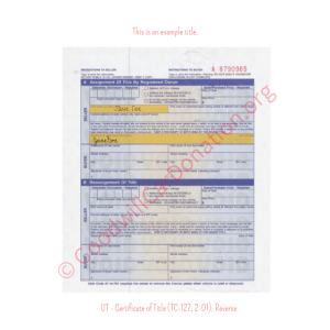 How To Sign Your Utah Vehicle Title - Goodwill Car Donation