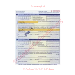 How To Sign Your Utah Vehicle Title - Goodwill Car Donation