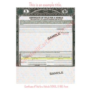 How To Sign Your Virginia Title | Goodwill Car Donations