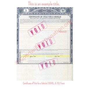 How To Sign Your Virginia Title | Goodwill Car Donations