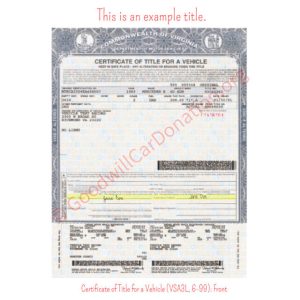 How To Sign Your Virginia Title | Goodwill Car Donations