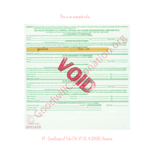 How To Sign Your Vermont Vehicle Title - Goodwill Car Donation