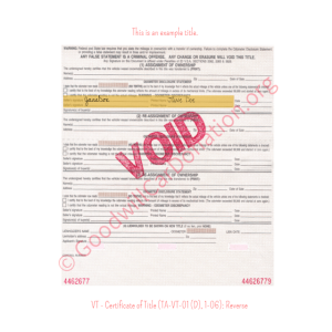 How To Sign Your Vermont Vehicle Title - Goodwill Car Donation